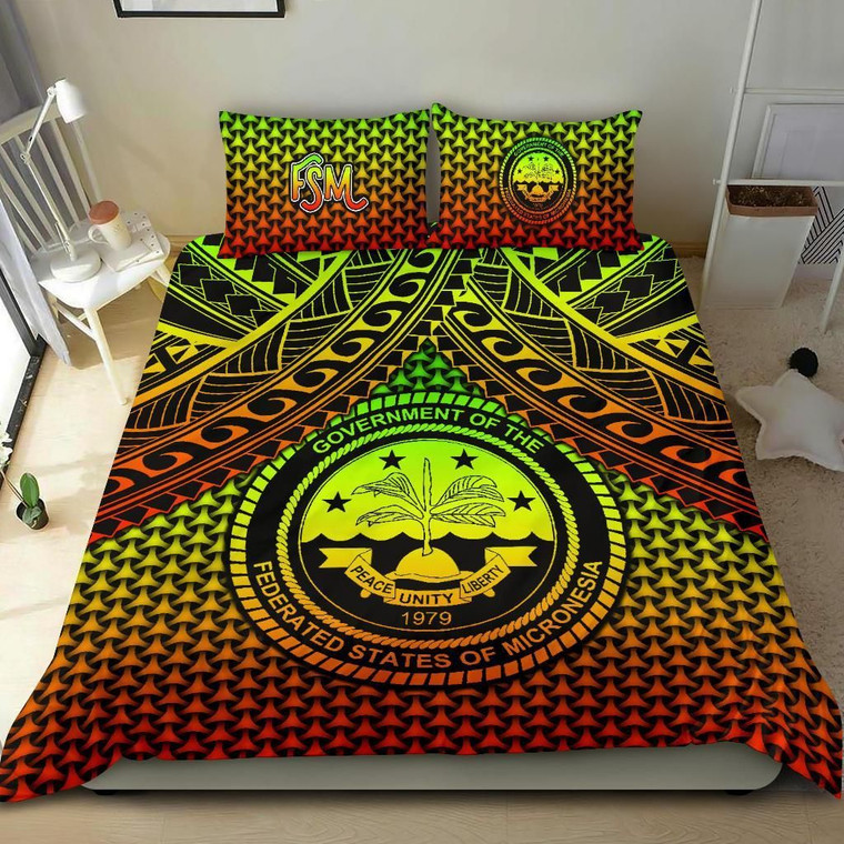 Polynesian Federated States Of Micronesia Personalised Bedding Sets
