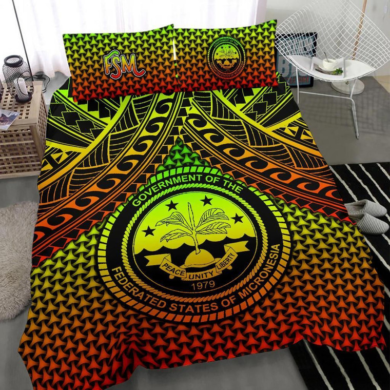 Polynesian Federated States Of Micronesia Personalised Bedding Sets