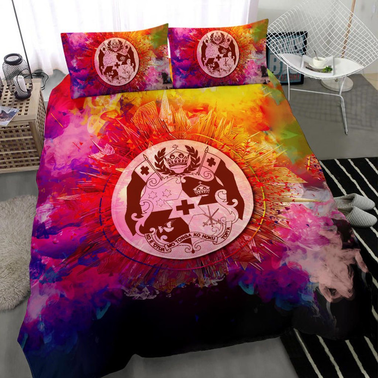 Polynesian Bedding Set Tonga Duvet Cover Set Bright Style