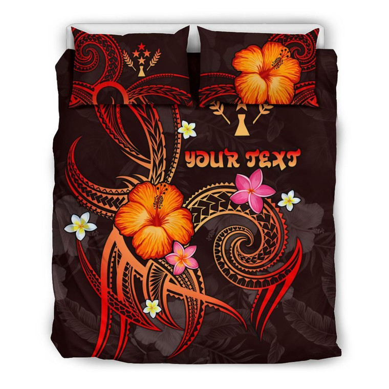 Kosrae Polynesian Personalised Bedding Set Legend Of Kosrae Red