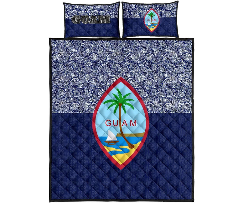 Guam Quilt Bed Set Guam Coat Of Arms Polynesian Design
