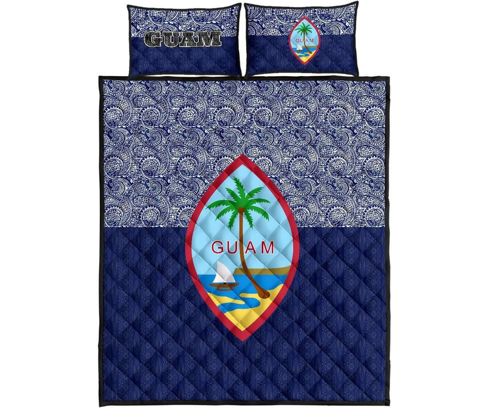 Guam Quilt Bed Set Guam Coat Of Arms Polynesian Design