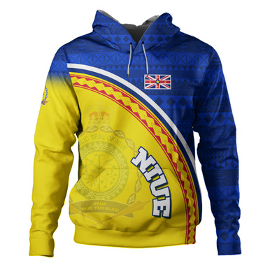 Niue Custom Personalised Hoodie Niue Patterns Hiapo Curve Style