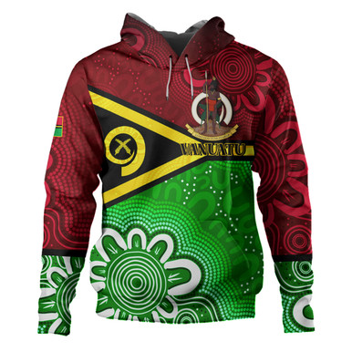 Vanuatu Custom Personalised Hoodie Vanuatu Seal With Aboriginal ...
