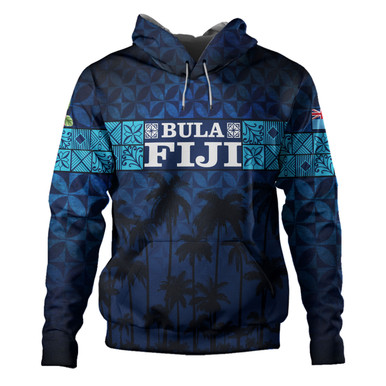 Fiji Hoodie - Custom Bula Fiji Masi Palm Tree Design