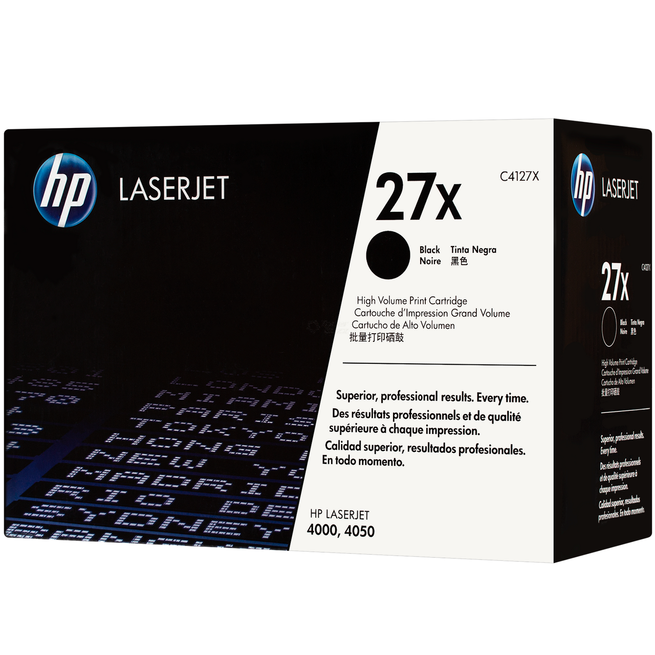 Original HP 27X Black High-Yield LaserJet Toner Cartridge (C4127X)