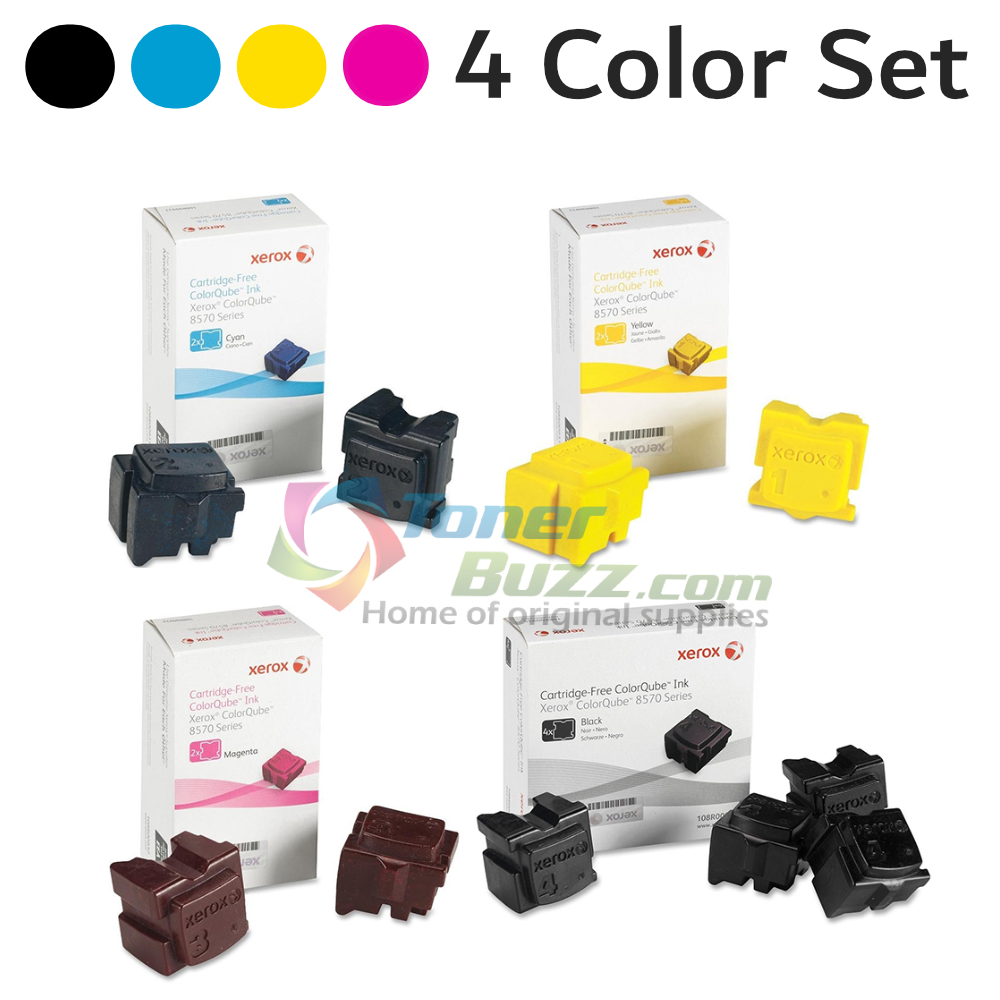 Genuine Xerox Solid Ink Set 108R00926 108R00927 108R00928 108R00930 for ...