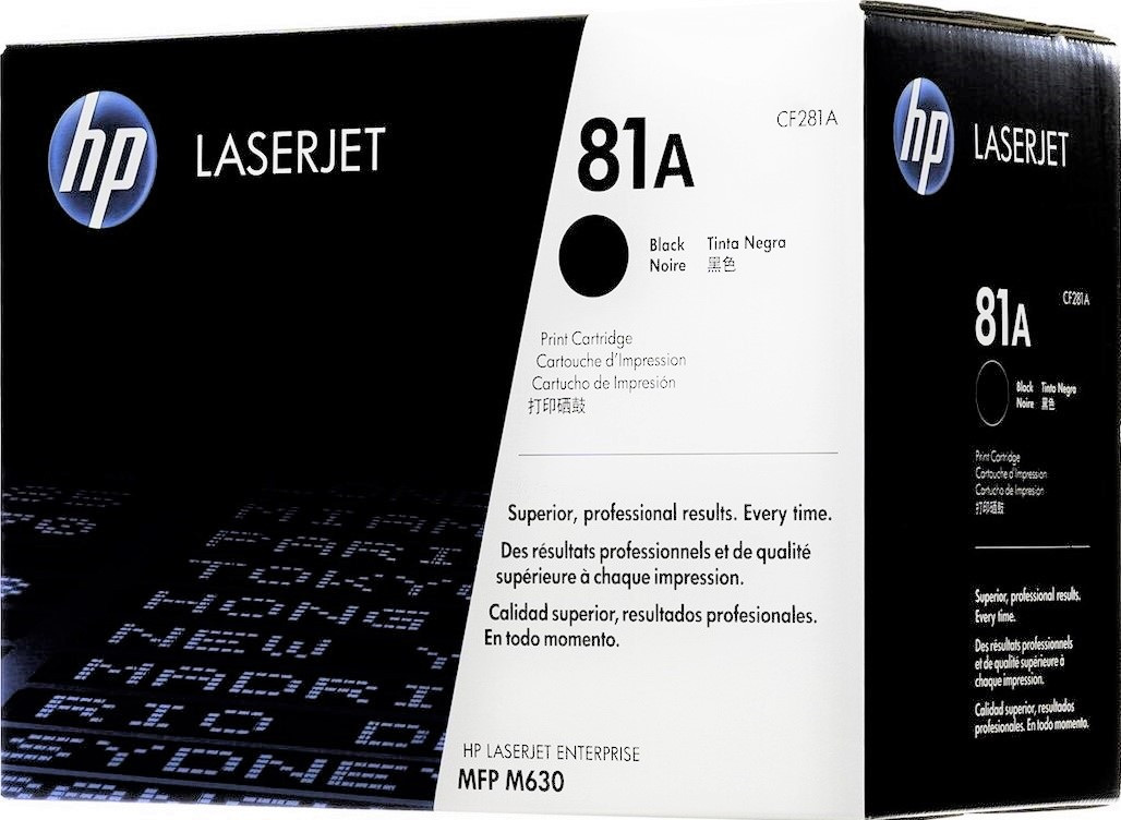 Original HP 81A Black LaserJet Toner Cartridge (CF281A)