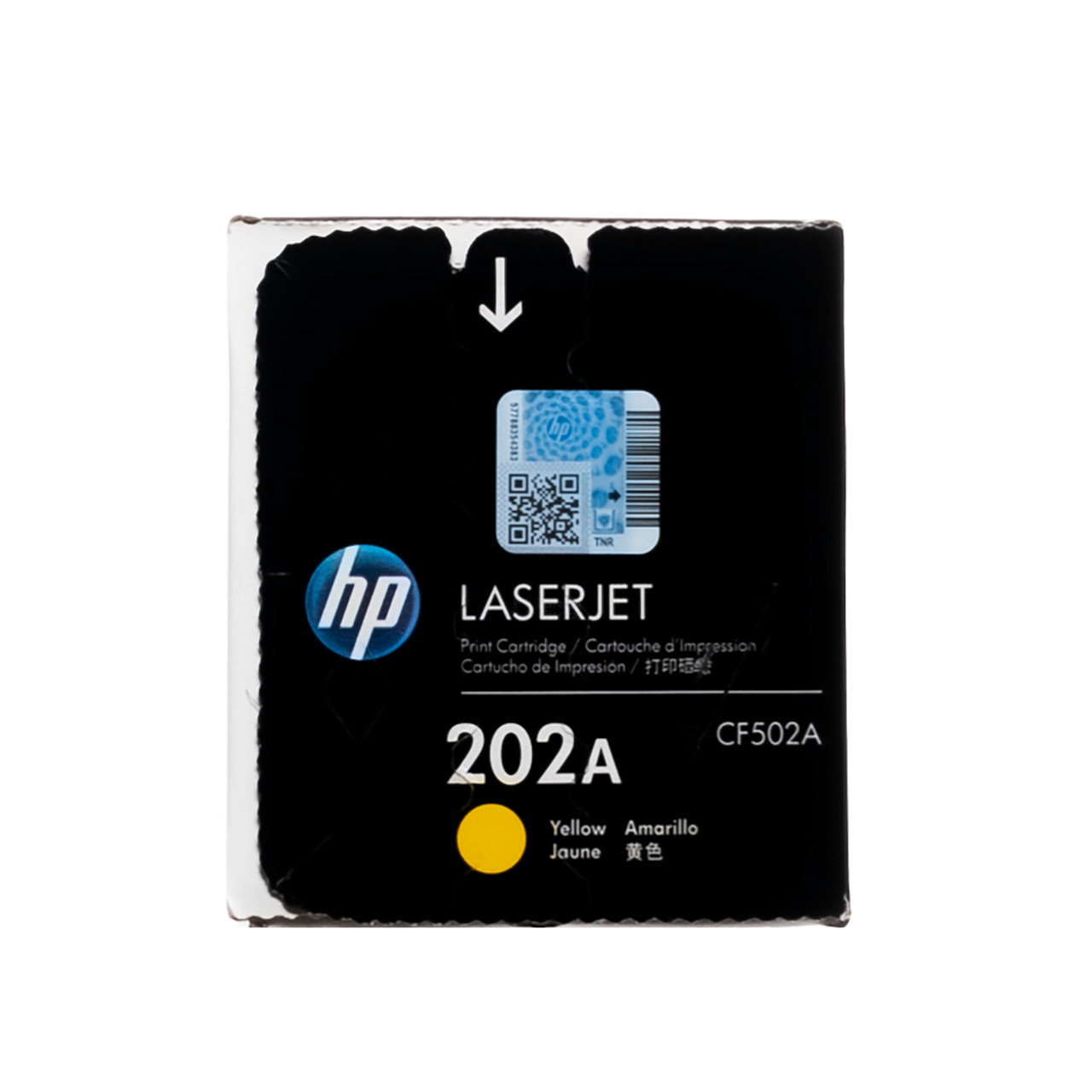 Original HP 202A Yellow LaserJet Toner Cartridge (CF502A)