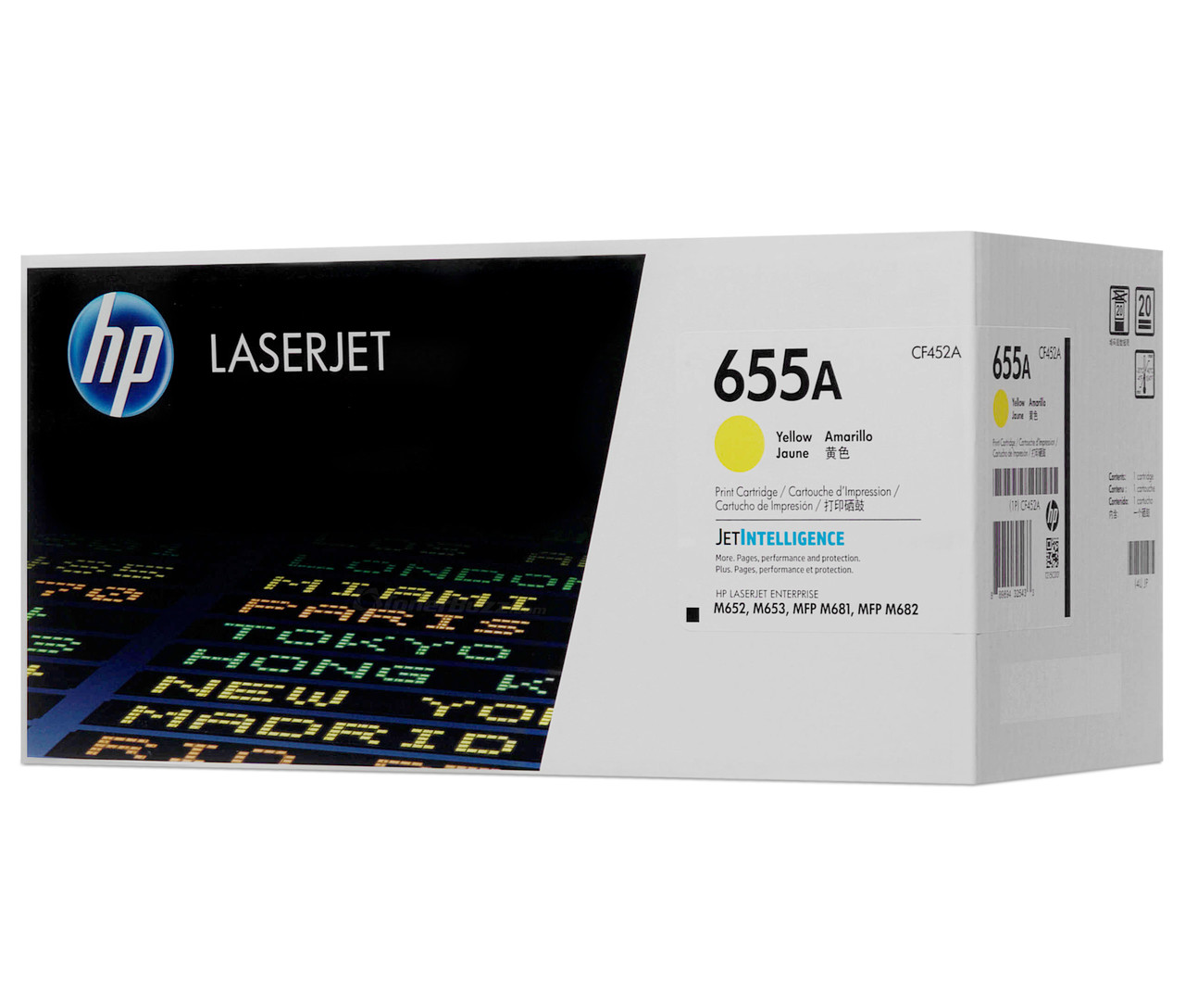Original HP 655A LaserJet Toner Set (CF450A, CF451A, CF452A, CF453A ...
