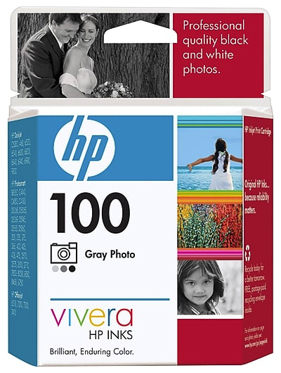 Original HP 100 Dark Gray, Gray Photo, Light Gray, Photo Black Ink ...