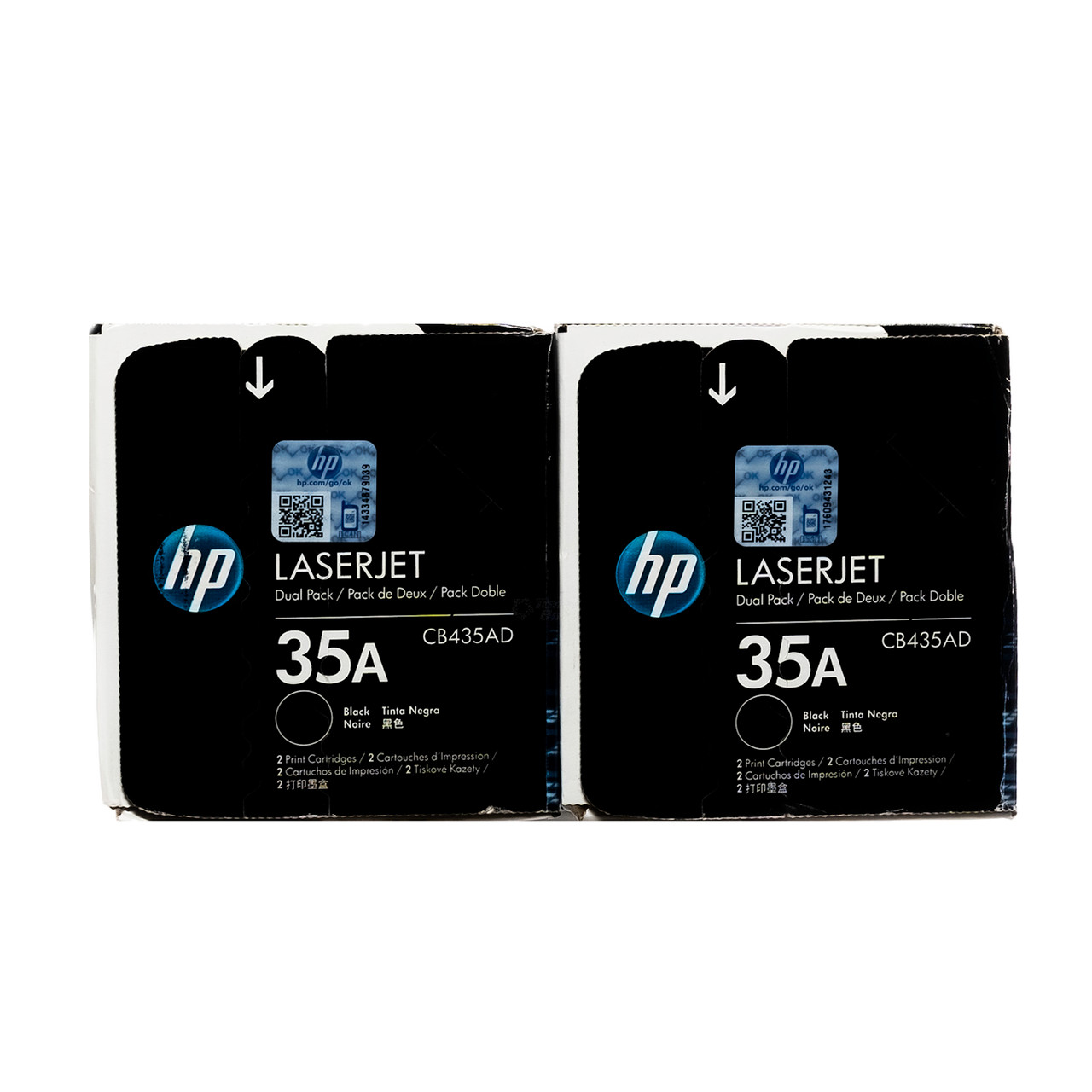 Original HP 35A (Dual Pack) Black LaserJet Toner Cartridges (CB435D)
