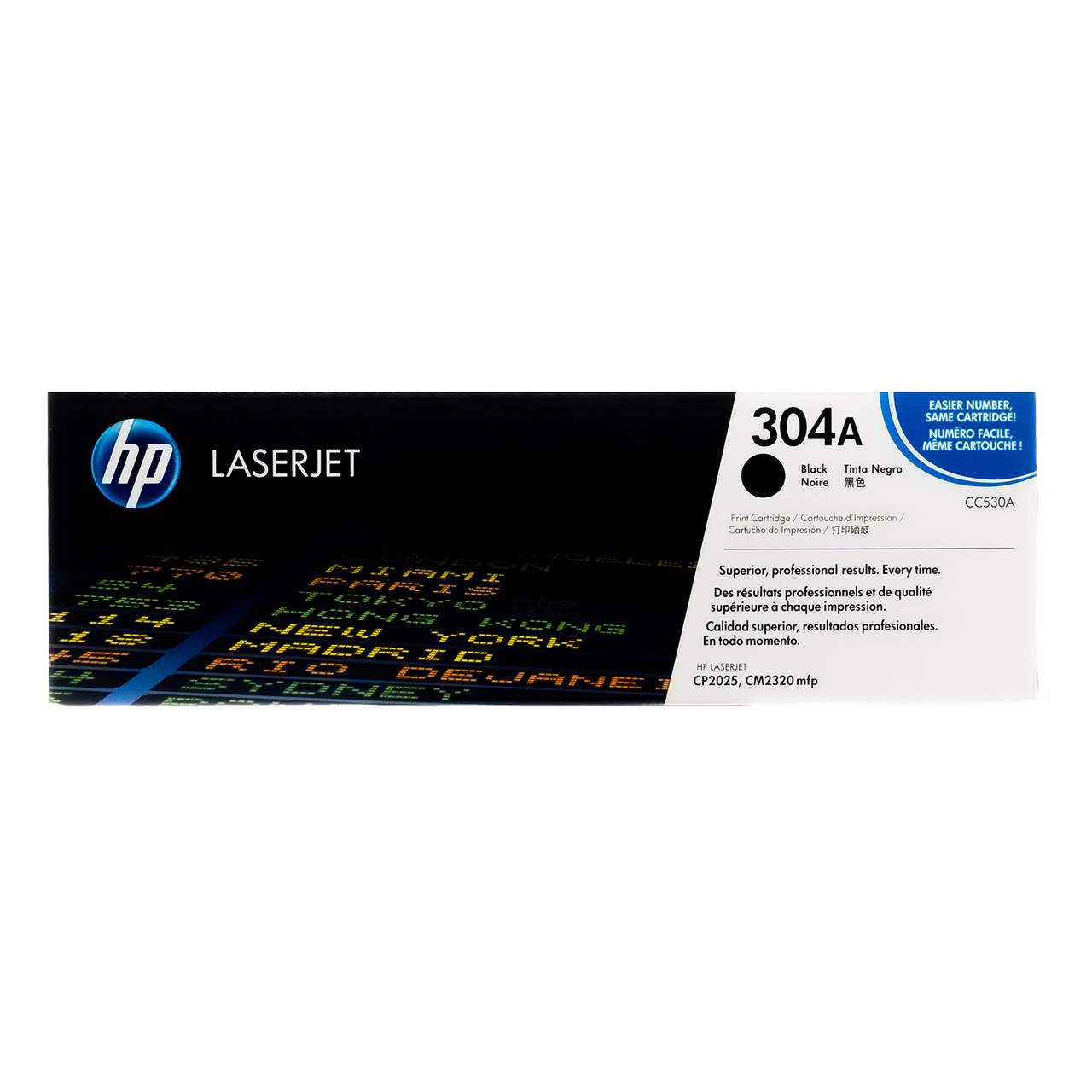Original HP 304A Black LaserJet Toner Cartridge (CC530A)