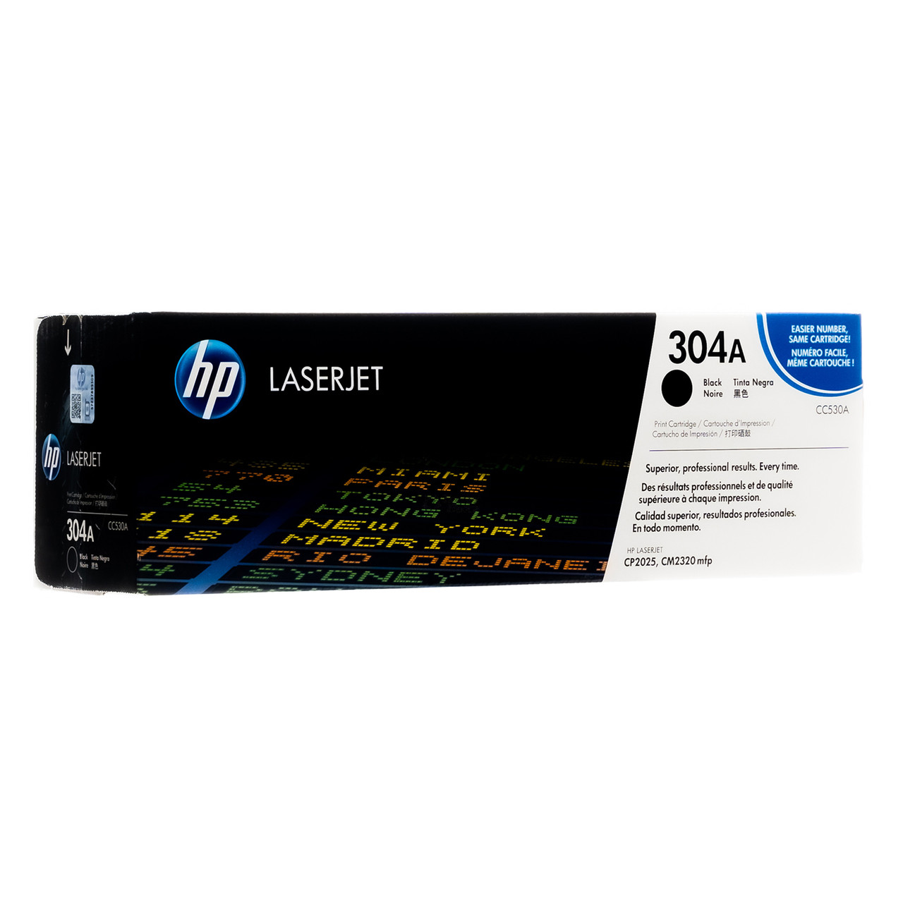 Original HP 304A Black LaserJet Toner Cartridge (CC530A)