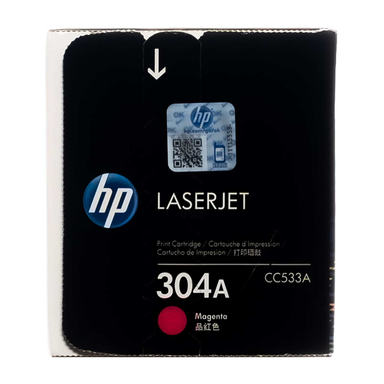 Original HP 304A Magenta LaserJet Toner Cartridge (CC533A)