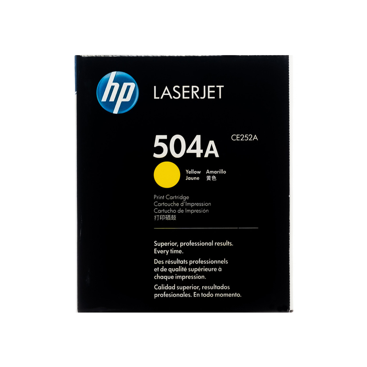 Original HP 504A Yellow LaserJet Toner Cartridge (CE252A)