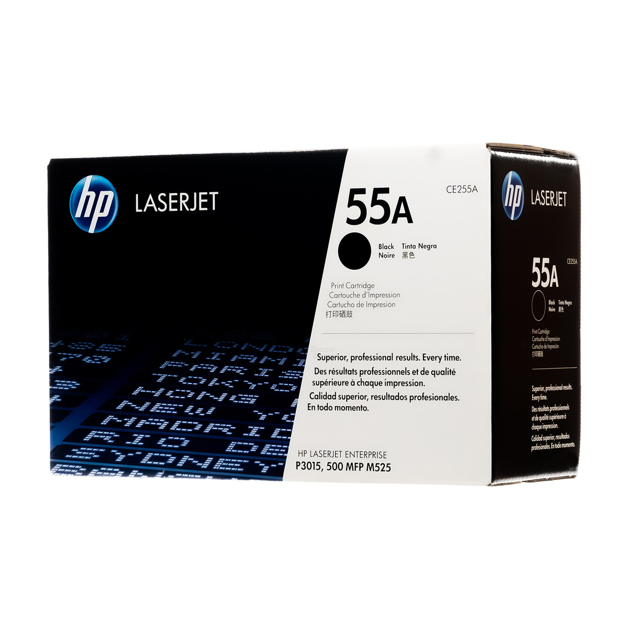 Original HP 55A Black LaserJet Toner Cartridge (CE255A)