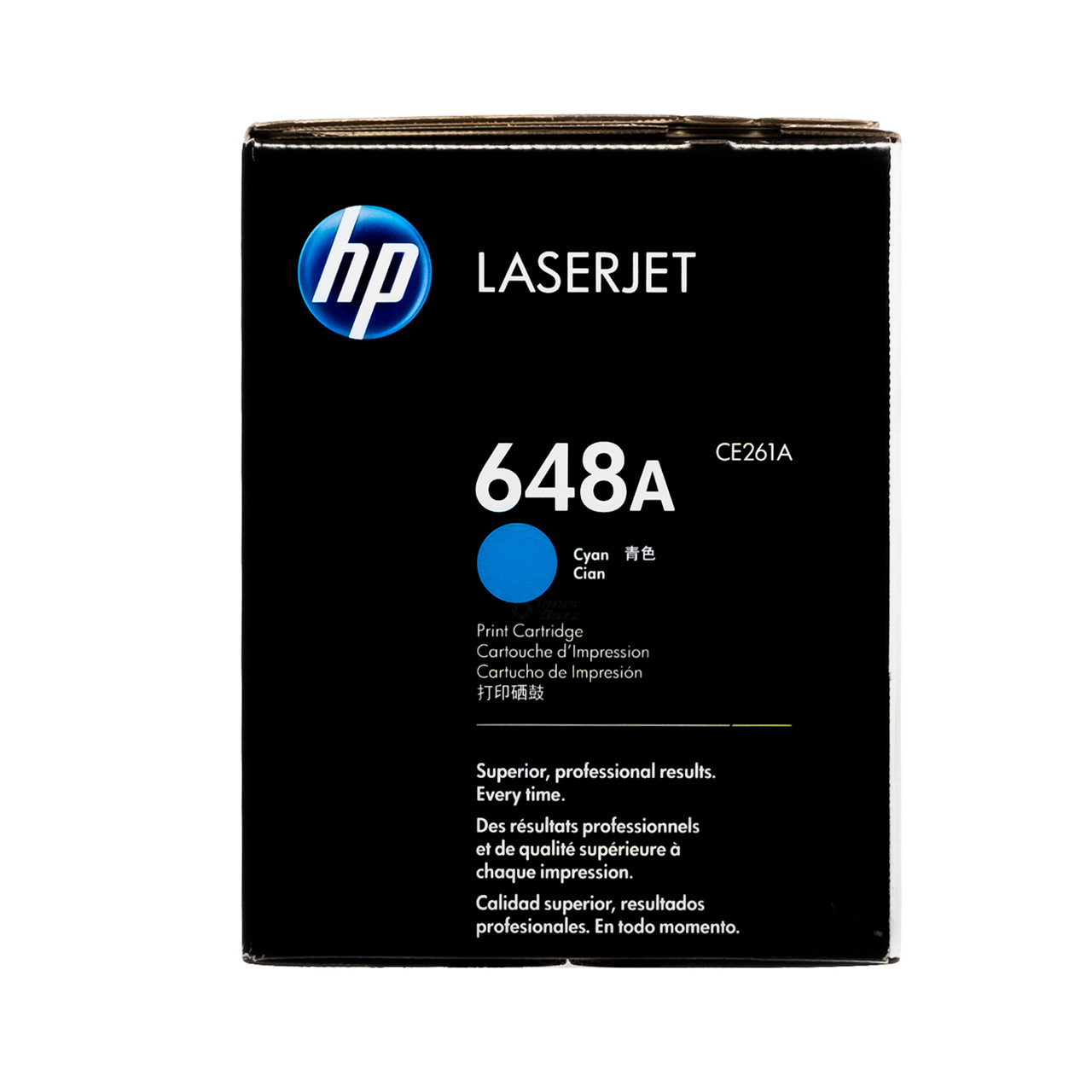 Original HP 648A Cyan LaserJet Toner Cartridge (CE261A)