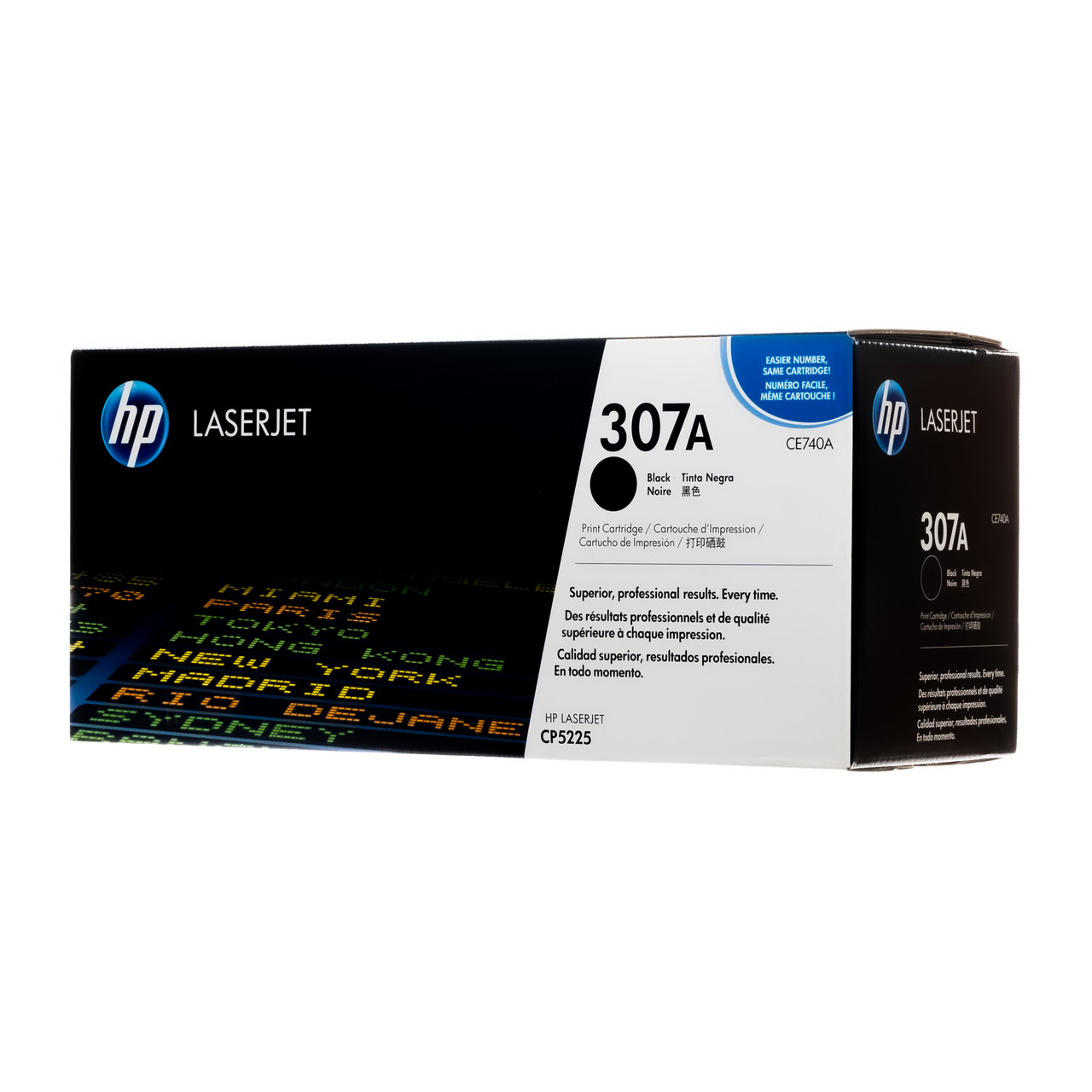 Original HP 307A Black LaserJet Toner Cartridge (CE740A)