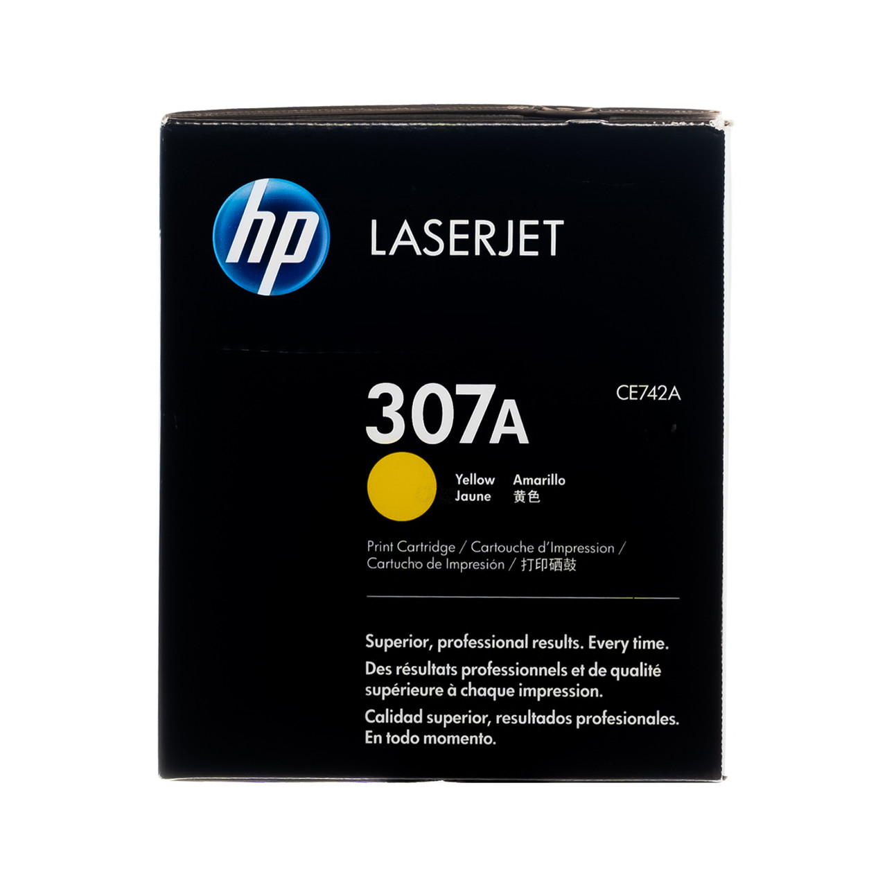 Original HP 307A Yellow LaserJet Toner Cartridge (CE742A)