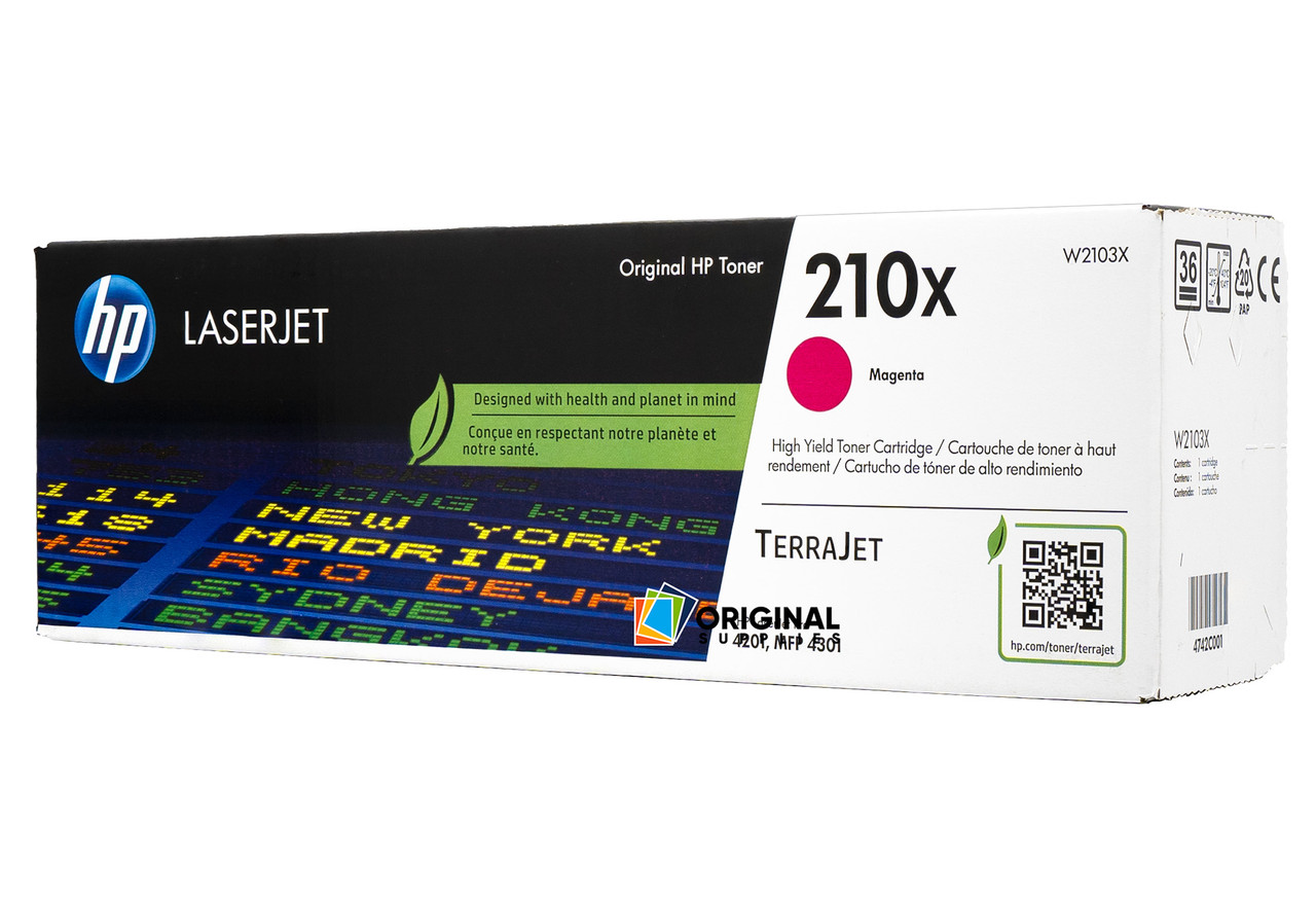Original HP 210X High-Yield Toner Set (W2100X, W2101X, W2102X, W2103X ...