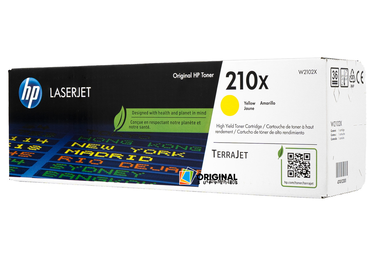 Original HP 210X High-Yield Toner Set (W2100X, W2101X, W2102X, W2103X ...
