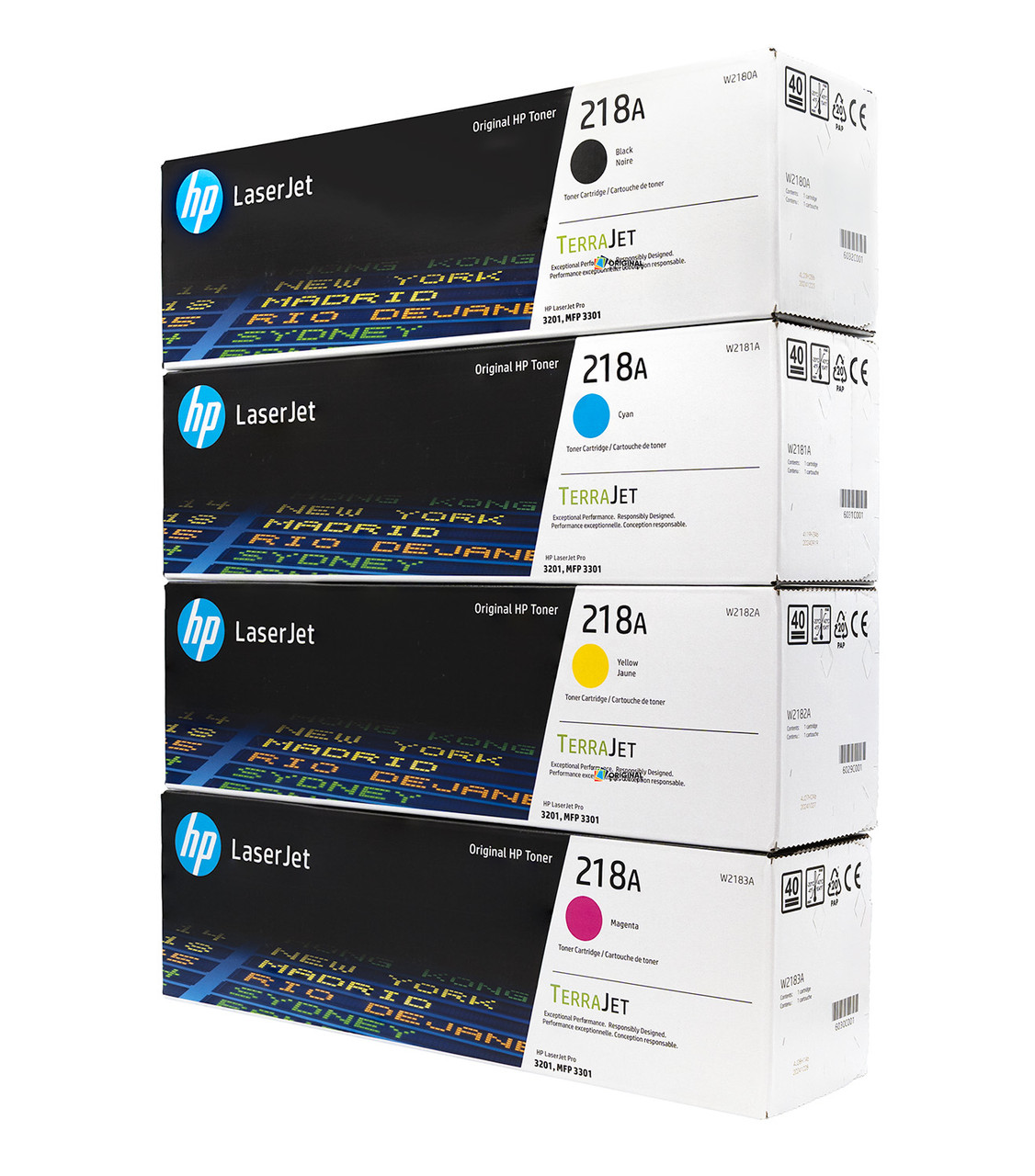 Original HP 218A Toner Set (W2180A, W2181A, W2182A, W2183A) - Black ...