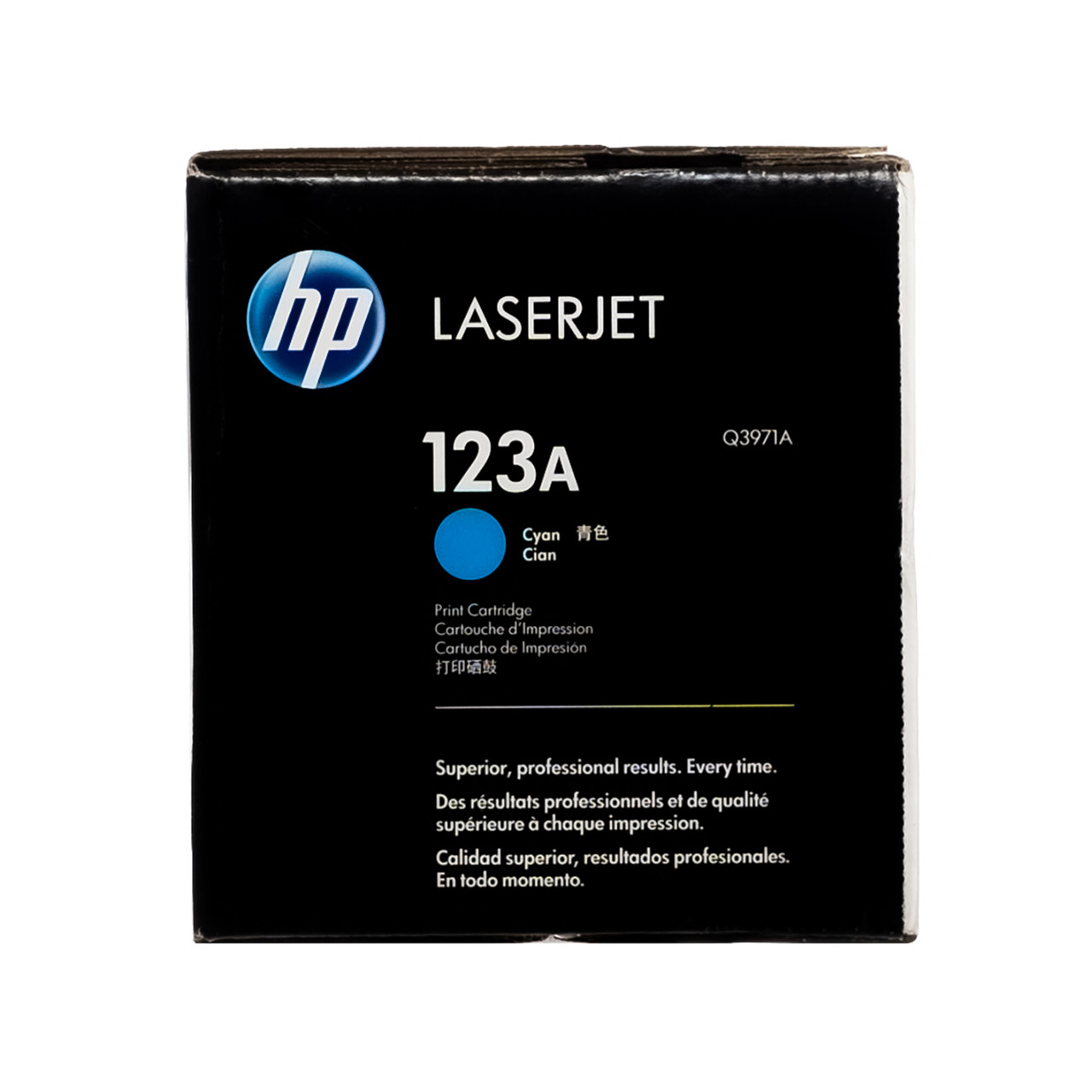 Original HP 123A Cyan LaserJet Toner Cartridge (Q3971A)