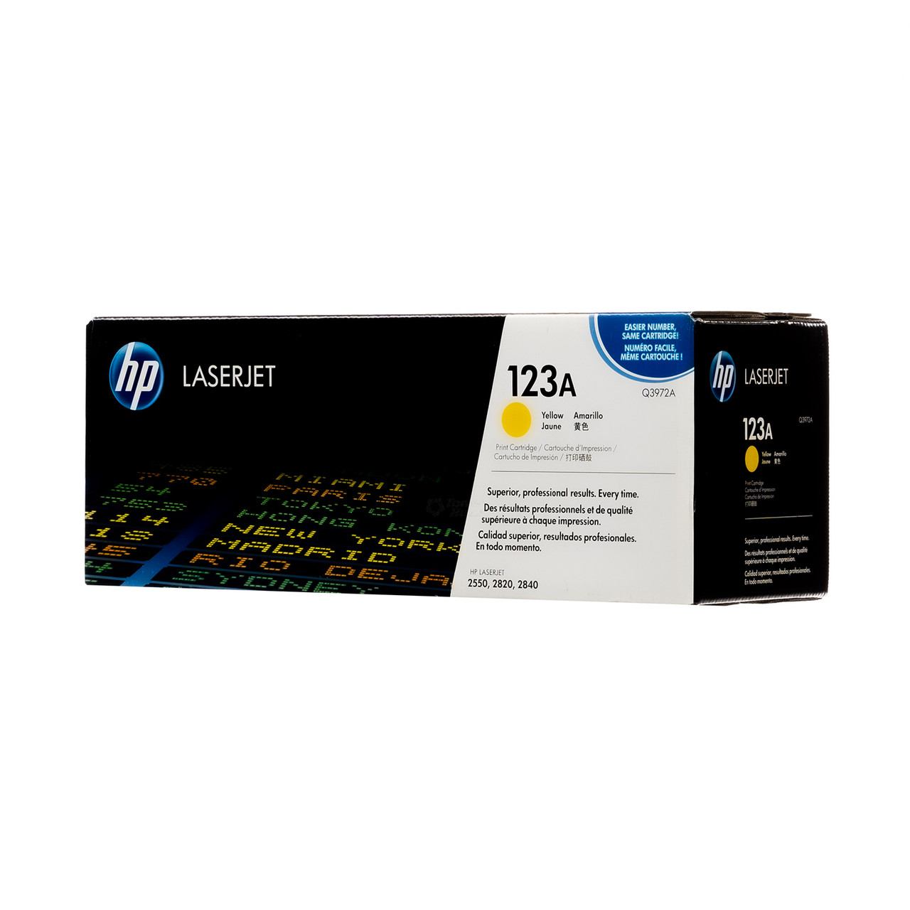 Original HP 123A Yellow LaserJet Toner Cartridge (Q3972A)