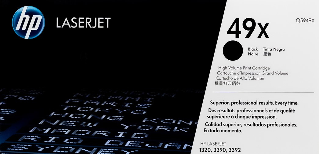 Original HP 49X Black High-Yield LaserJet Toner Cartridge (Q5949X)