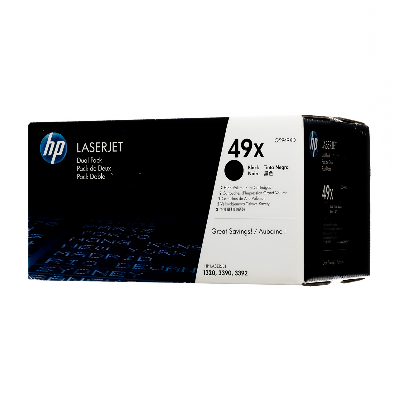 Original HP 49X (Dual Pack) Black High-Yield LaserJet Toner Cartridges ...