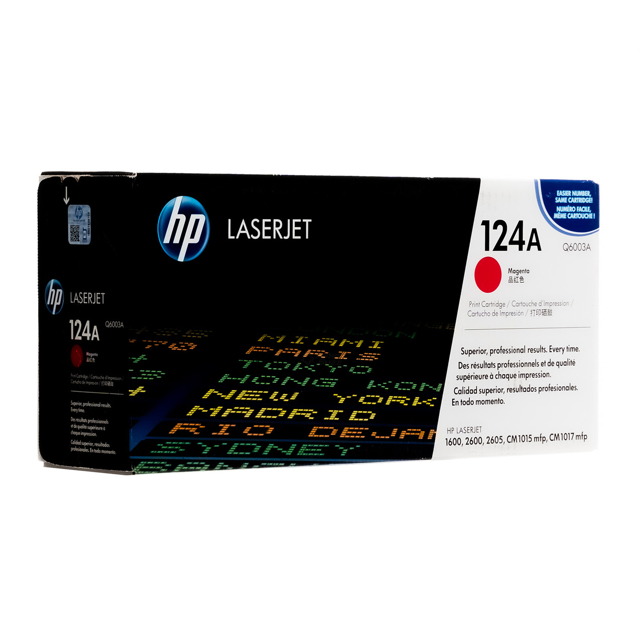 Original HP 124A Magenta LaserJet Toner Cartridge (Q6003A)