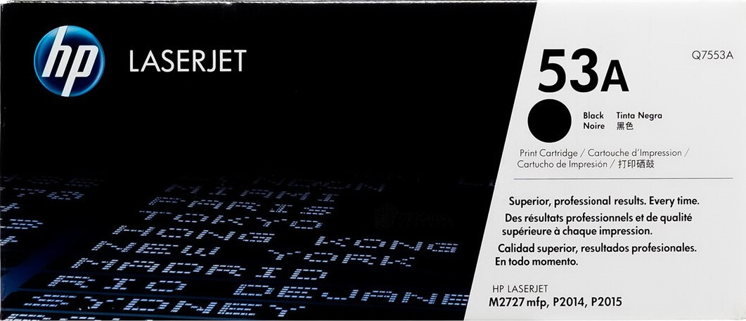 Original HP 53A Black LaserJet Toner Cartridge (Q7553A)