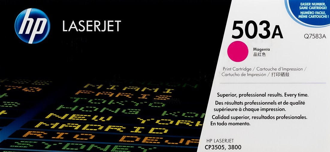 Original HP 503A Magenta LaserJet Toner Cartridge (Q7583A)