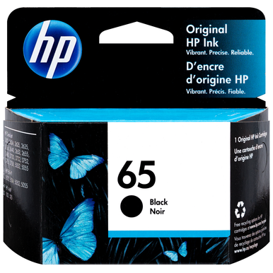 Original HP 65 Black Ink Cartridge (N9K02AN)