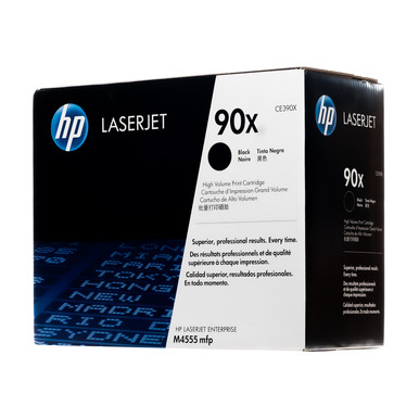 Original HP 90X Black High-Yield LaserJet Toner Cartridge (CE390X)