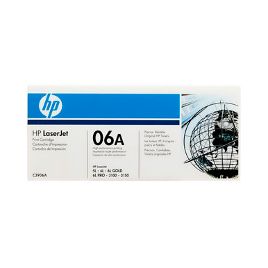 Original HP 06A Black LaserJet Toner Cartridge (C3906A)