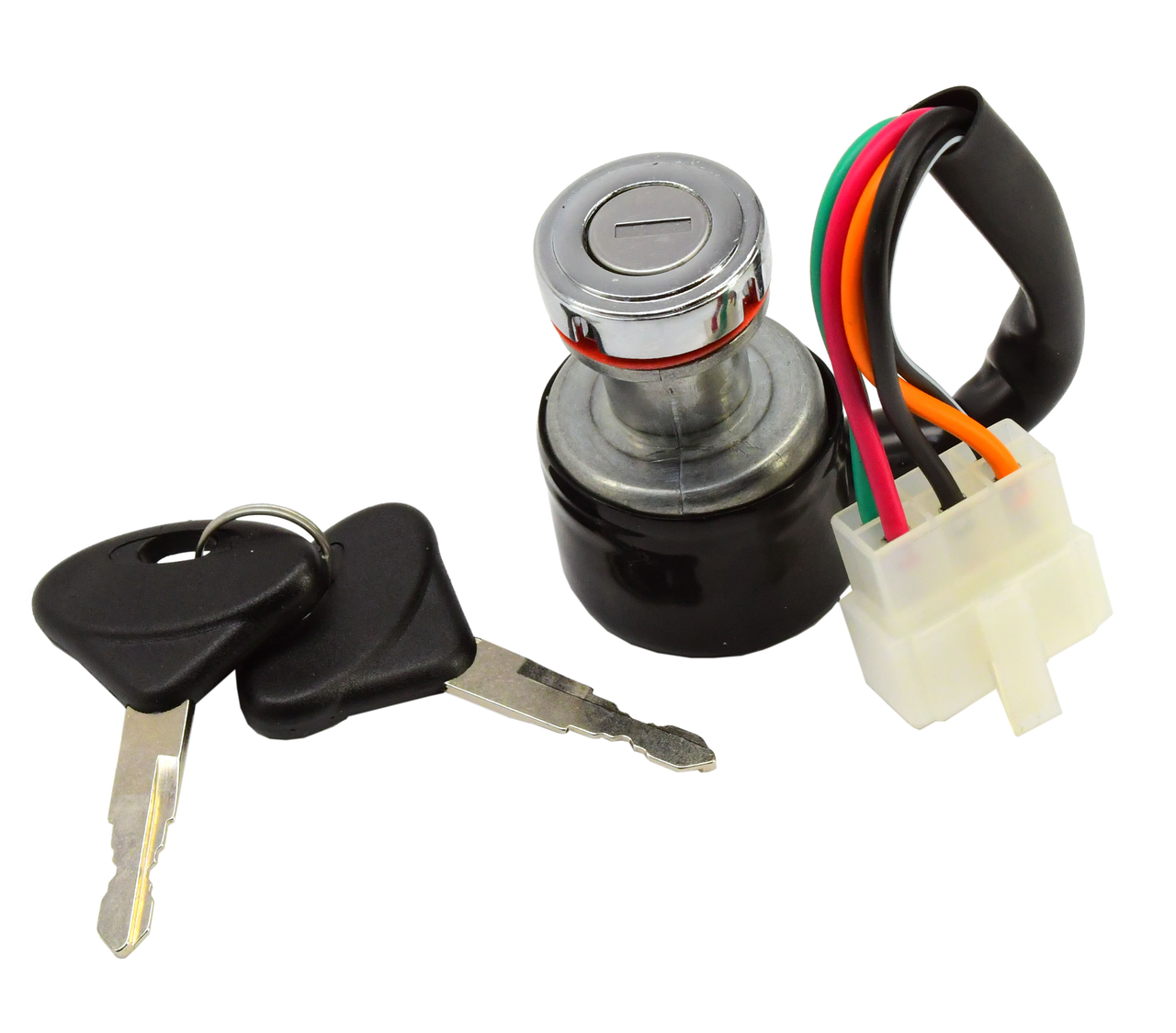 Ignition Switch, 3 Wire Pigtail - GoPowerSports.com