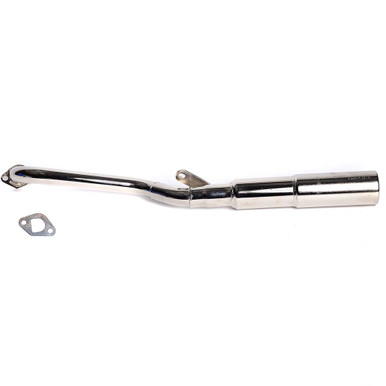 MB200 Super Pipe Exhaust System, Chrome - GoPowerSports.com