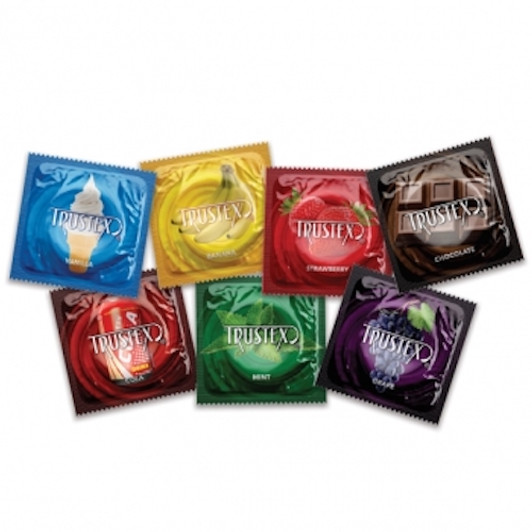 Trustex Non Lubricated Assorted Flavored Condoms Total Access Group