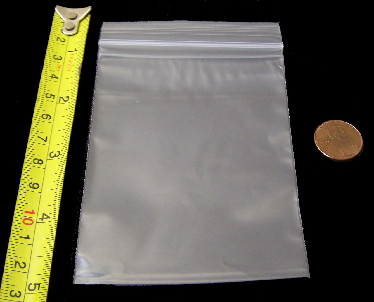 100 - 3x4 Inch Clear Zip Top Bags