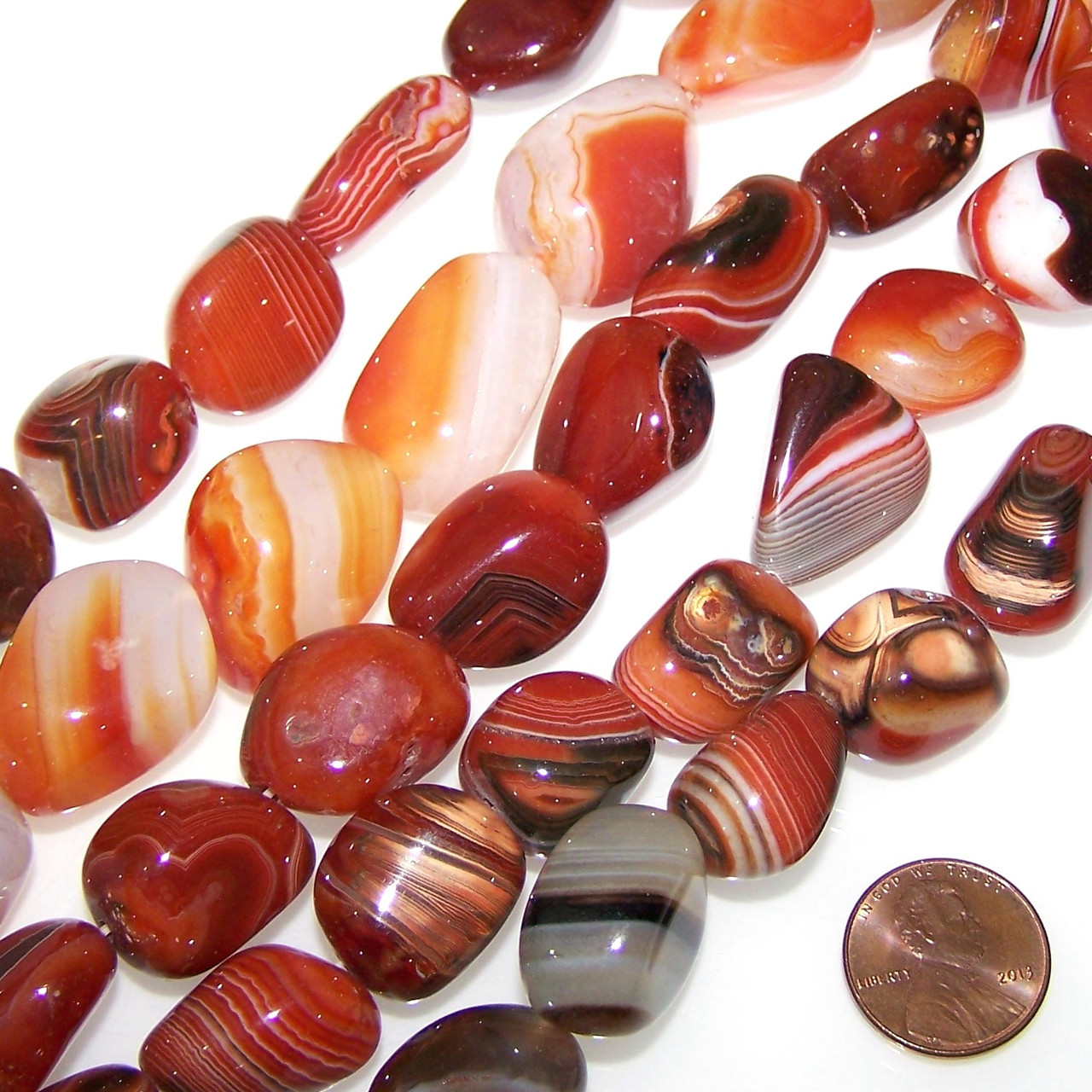 Banded red agate store