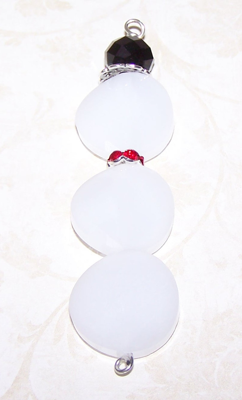 Crystal Coin Snowman Beaded Ornament Making Kit