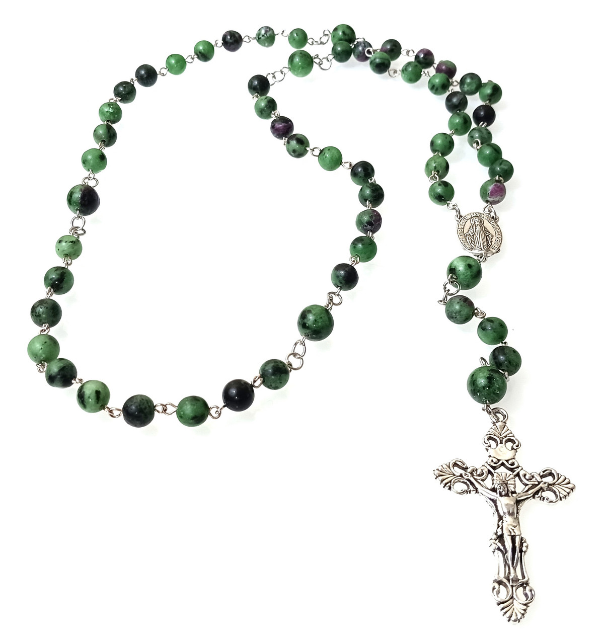 Ruby Zoisite Beaded Rosary Making Kit