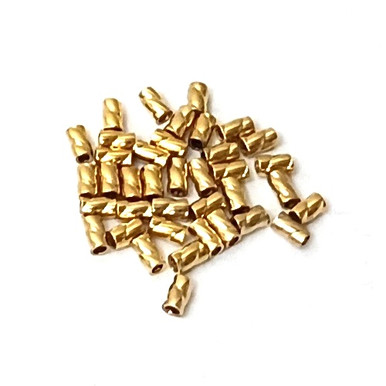 5 Gold Filled 1.6x3.2mm Twisted Crimp Tubes