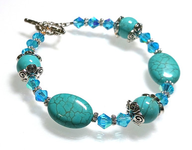 Turquoise Elegance DIY Beaded Bracelet Jewelry Making Kit