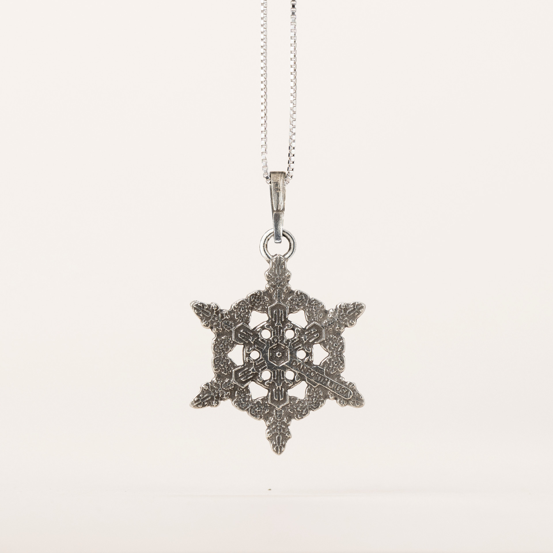 Snowflake Bentley 2025 Necklace - Danforth Pewter