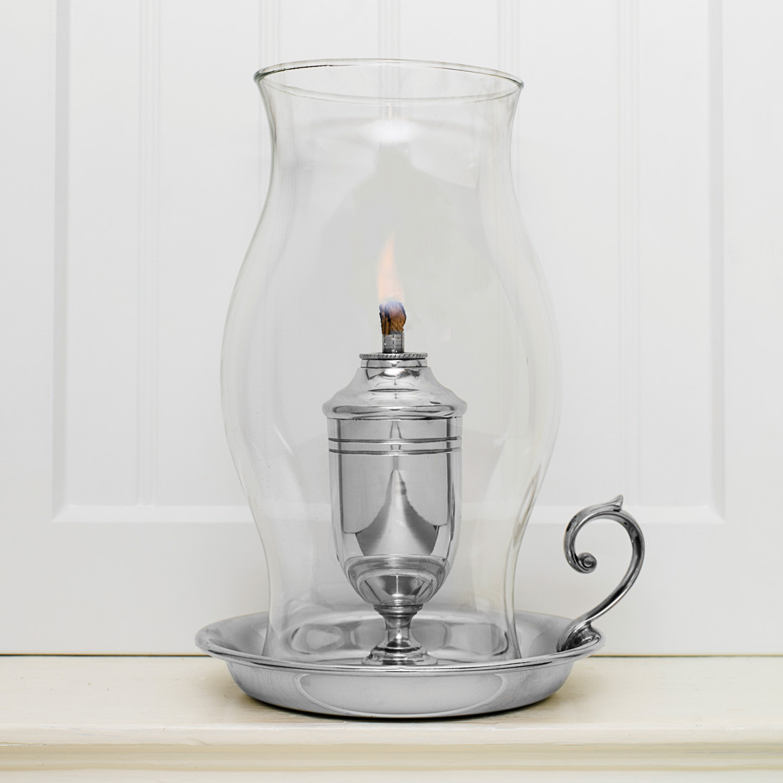 Bay Oil Lamp - Danforth Pewter - Made in USA