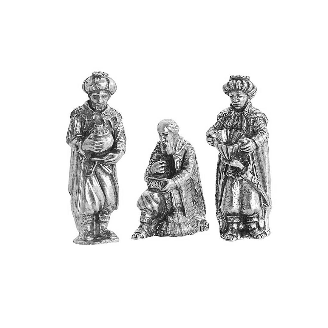 Pewter Nativity Set | Holy Family Figurines | Manger Scene | Creche ...