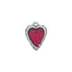 Heart Key Mini Charm - Danforth Pewter - Made in USA